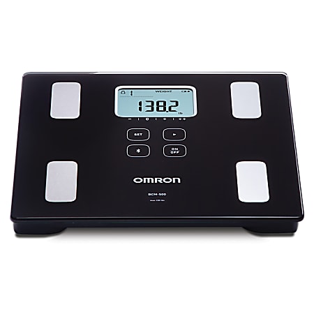 Omron BCM 500 Body Composition Bathroom Scale 11 x 11.2 Black - Office ...