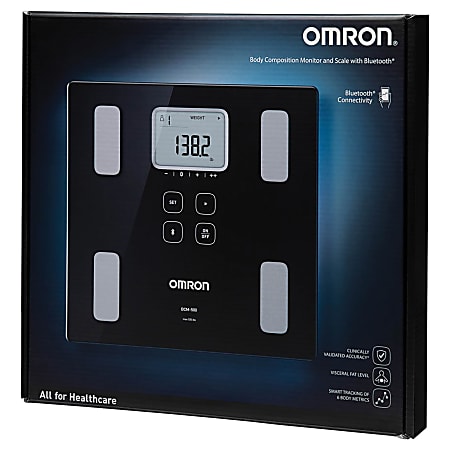Omron BCM 500 Body Composition Bathroom Scale 11 x 11.2 Black - Office ...