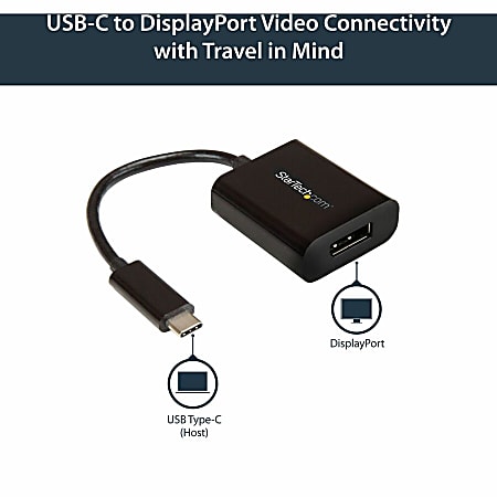 StarTech.com 4K 60Hz USB C To DisplayPort Adapter - Office Depot