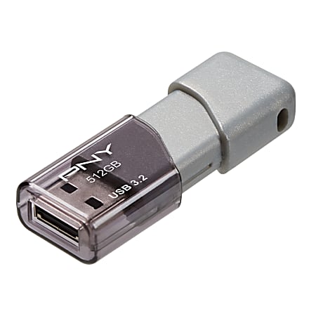 PNY Turbo Attach 3 USB 3.2 Flash Drive 512GB Silver - Office Depot