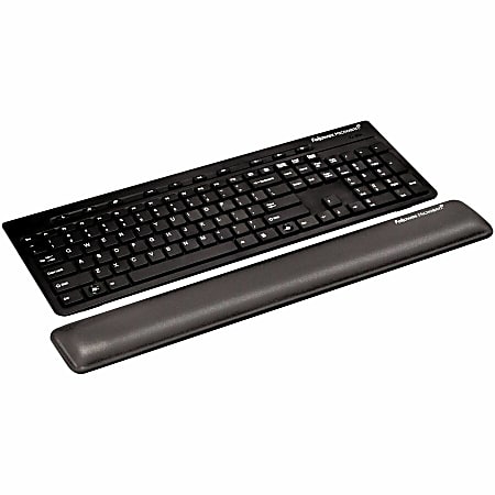 Fellowes Gel Wrist Rest With Microban Graphite - Office Depot