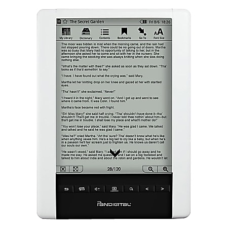 Pandigital Novel PRD06E20WWH8 Digital Text Reader - Office Depot