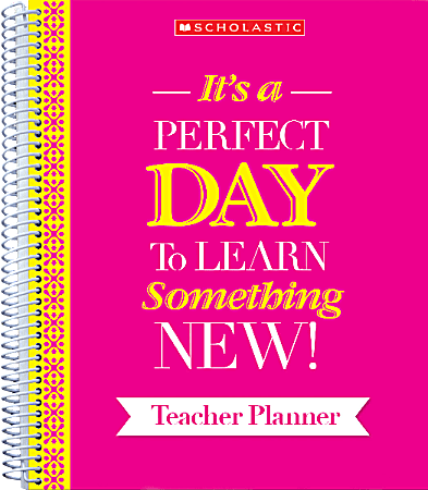 Scholastic Teacher Inspiration WeeklyMonthly Planner 9 x 11 Pink July ...