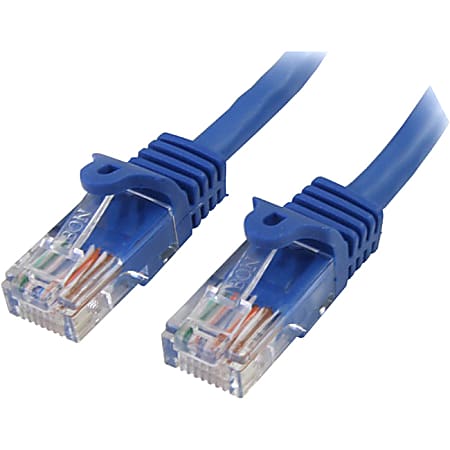 StarTech.com Cat5e Snagless UTP Patch Cable 20 Blue - Office Depot