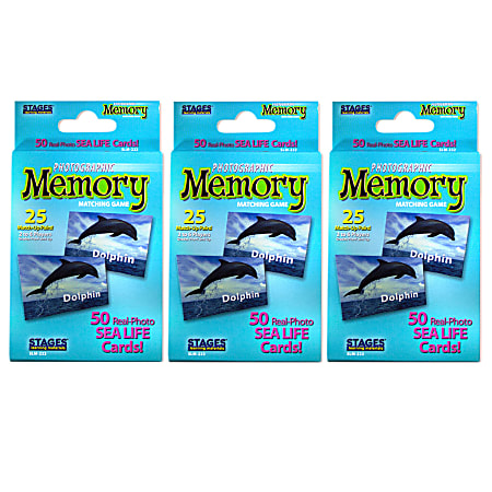 Stages Learning Materials Photographic Memory Matching Games Sea Life ...