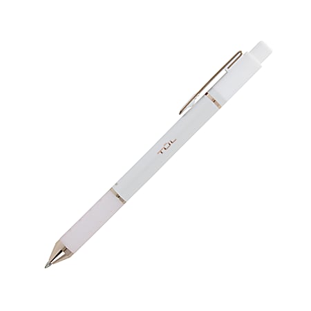 TUL® GL Series Retractable Gel Pens, Medium Point, 0.7 mm, Pearl White ...