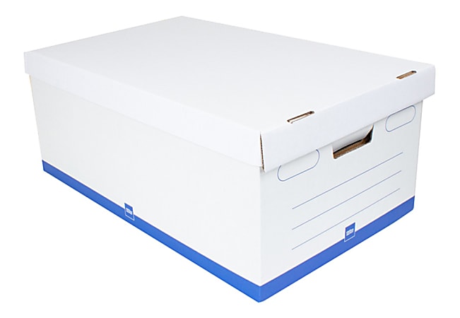 Office Depot Brand Medium Quick Set Up Corrugated Storage Boxes Legal ...