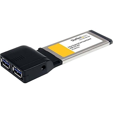 StarTech.com 2 Port ExpressCard SuperSpeed USB 3.0 Card Adapter with ...