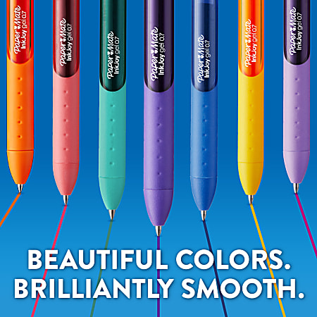 Paper Mate InkJoy Retractable Gel Pens Medium Point 0.7 mm nbspAssorted ...