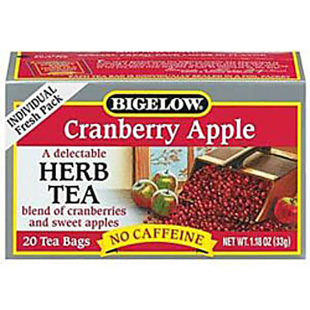 Bigelow Cranberry Apple Herbal Tea Bag Herbal Tea 28 Teabag 28 Box ...