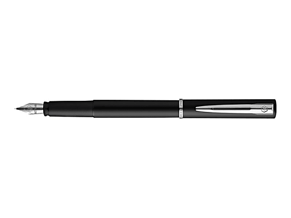 Waterman Allure Fountain Pen Fine Point 0.5 mm Chrome Barrel Blue Ink ...