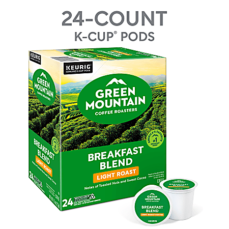 Green Mountain Coffee Single Serve Coffee K Cup Pods Breakfast Blend ...