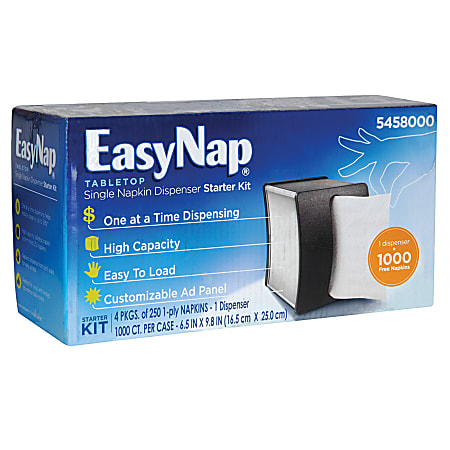 Georgia Pacific EasyNap Tabletop Napkin Dispenser And Napkins Starter ...