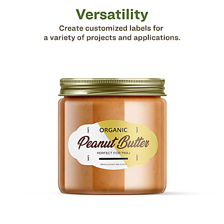 Avery Recycled Paper Labels 94061 EWMP25 Oval Scalloped 1 18 x 2 14 ...