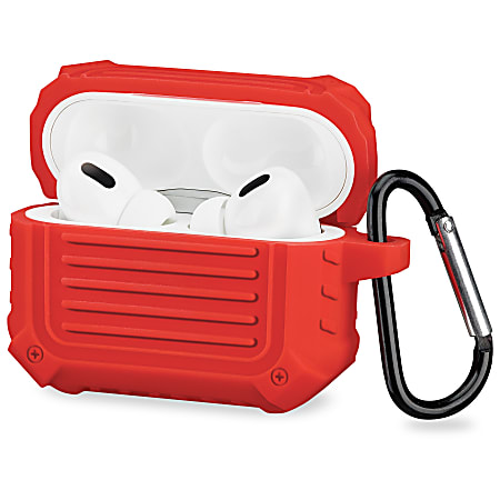 iLive Airpods Pro Sleeve With Carabiner Red IA50X1R - Office Depot