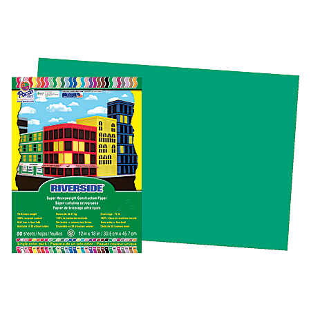 Riverside Groundwood 100percent Recycled Construction Paper 12 x 18 ...
