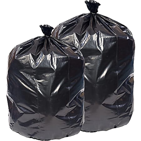 Pitt Plastics Repro Can Liners 1.2 mil 60 Gallons Black Case Of 100 ...