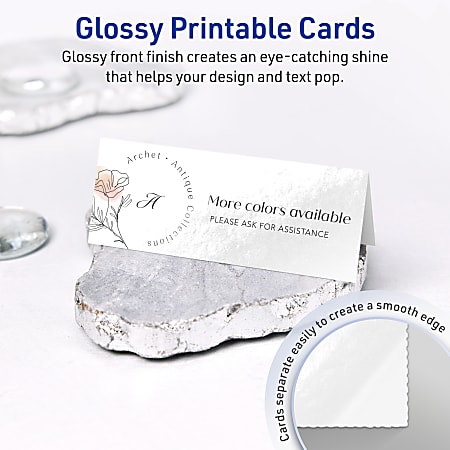 Avery Printable Place Cards With Sure Feed Technology 1 716 x 3 34 ...