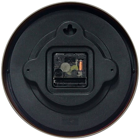 Infinity Instruments Metro Round Wall Clock 9 Brown - Office Depot