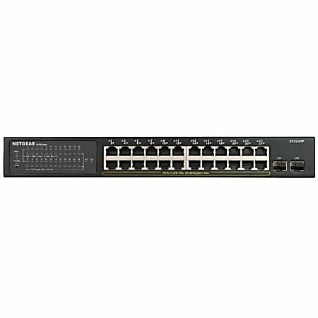 Netgear S350 GS324TP Ethernet Switch 24 Ports Manageable 101001000Base ...