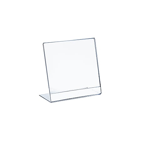 Azar Displays Acrylic L Shaped Sign Holders 10 x 8 Clear Pack Of 10 ...