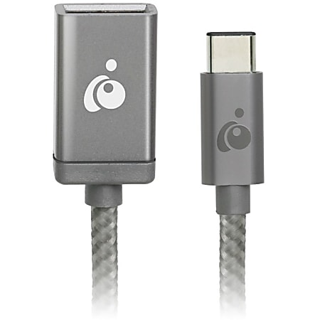 IOGear Charge And Sync USB C To USB A Adapter Space Gray 4 1N1348 ...