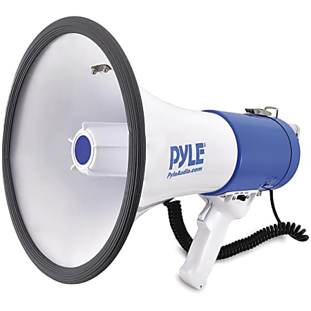 Pyle Professional Piezo 50W Dynamic Megaphone 9 12 H x 9 14 W x 13 12 D ...