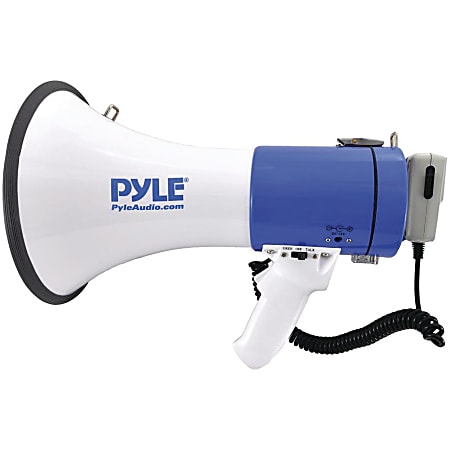 Pyle Professional Piezo 50W Dynamic Megaphone 9 12 H x 9 14 W x 13 12 D ...