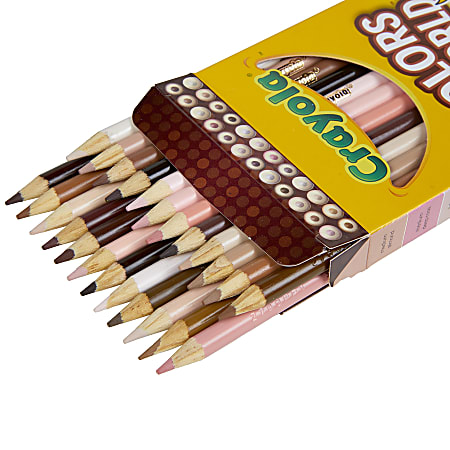 Crayola Colors of the World Colored Pencils Assorted Colors 24 Colored ...