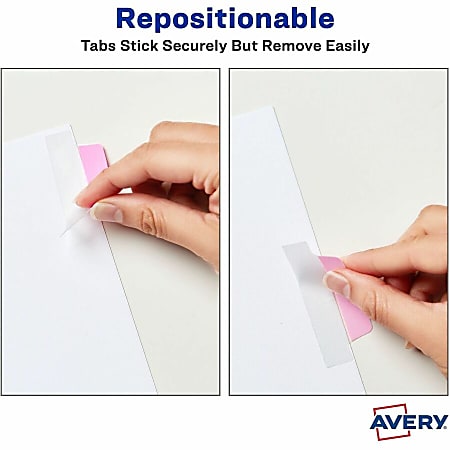 Avery UltraTabs Repositionable Margin Tabs Write on Tabs 1 Tab Height x ...
