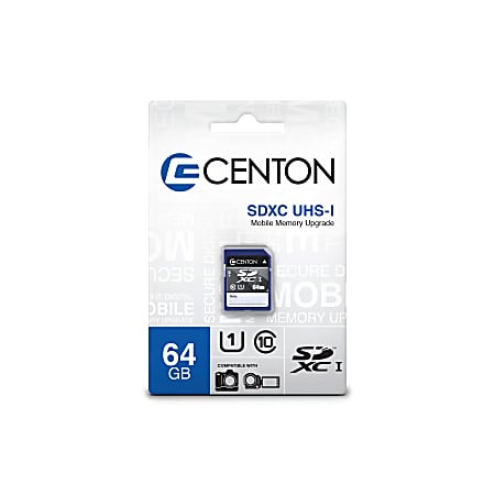 Centon MP Essential Flash memory card 64 GB UHS I U1 Class10 SDXC UHS I - Office Depot