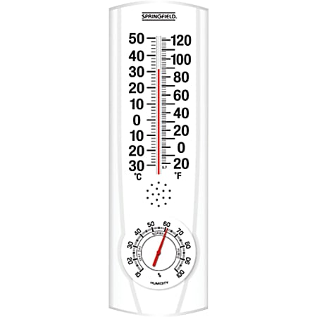 Springfield 9.125 Plainview Indoor and Outdoor Thermometer with ...