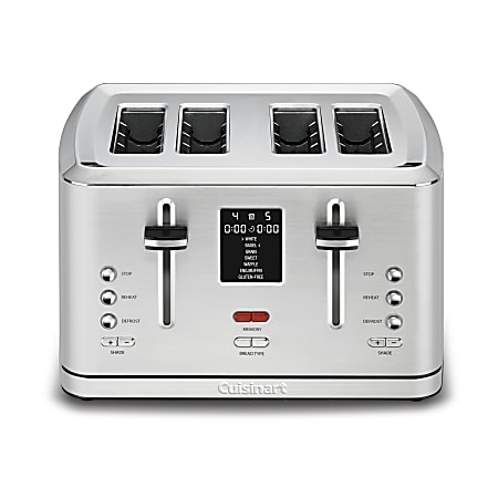 Cuisinart 4 Slice Digital Toaster White - Office Depot