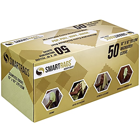 Hospeco SmartRags Disposable Microfiber Towels 45 Gram 275 GSM 16 x 16 ...