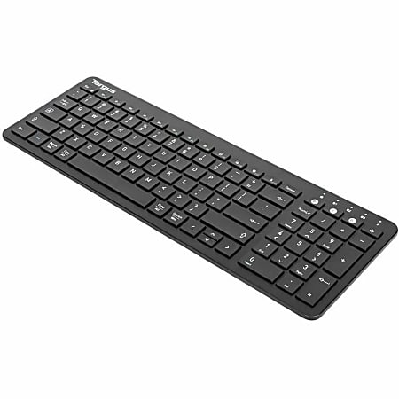 Targus Midsize Multi Device Bluetooth Antimicrobial Keyboard Black ...