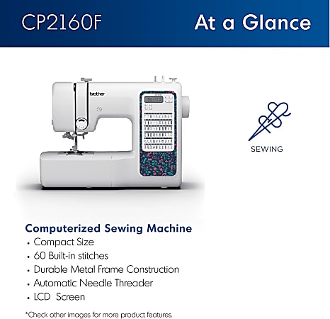 Brother CP2160F Computerized Sewing Machine With 60 Built In Stitches ...