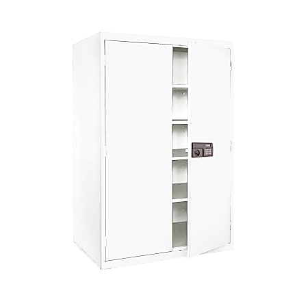 Sandusky Keyless Electronic Storage Cabinet 78 H x 46 W x 24 D Standard ...