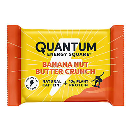 QUANTUM ENERGY SQUARE BANANA NUT BUTTER CRUNCH HEALTH BARS 16 1.69 OZ ...