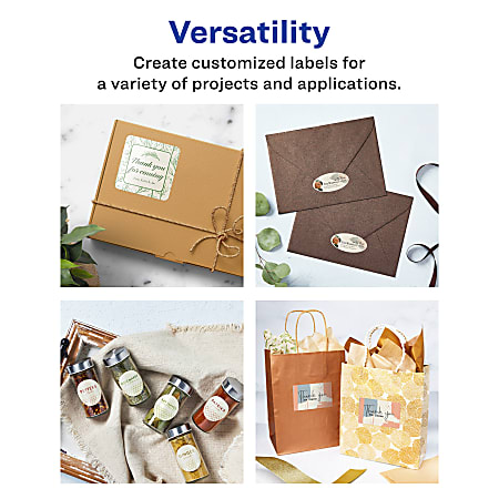 Avery Pearlized Permanent Labels With Sure Feed 94231 PIP100 Rectangle ...