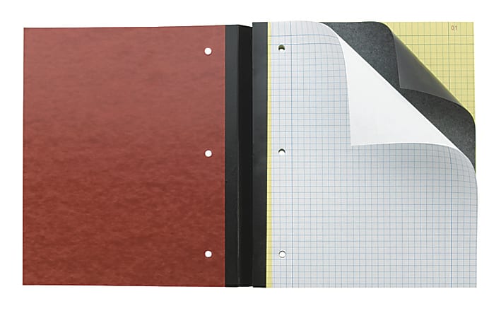 TOPS™ Lab Research Notebook With Carbon Sheets, 9 1/4" x 11", Quad ...