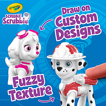 Crayola Scribble Scrubbie Pets allows kids to customize their pets with markers then scrub them ...
