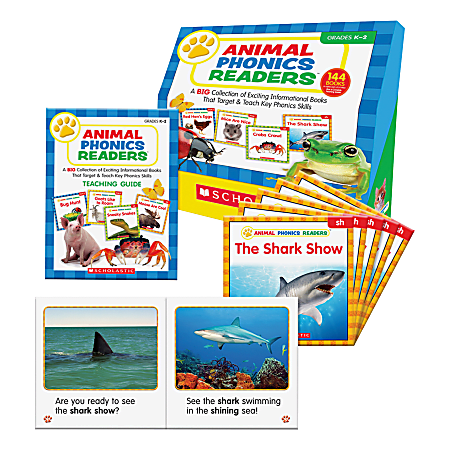 Scholastic Animal Phonics Readers Grades K 2 Printed Book Set Printed ...