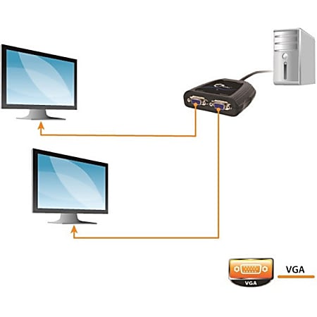 SIIG 1x2 Compact VGA Splitter - Office Depot