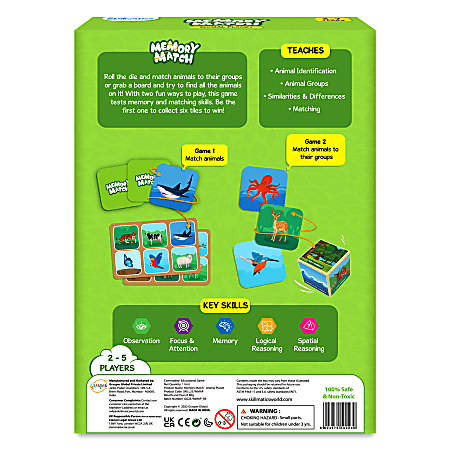 Skillmatics Memory Match Animal Planet Grades K 3 - Office Depot