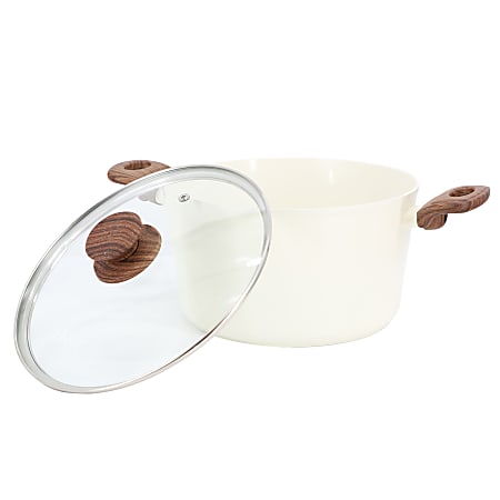 Oster Amberg Choice Ceramic Nonstick Aluminum Dutch Oven With Lid 4.7 ...