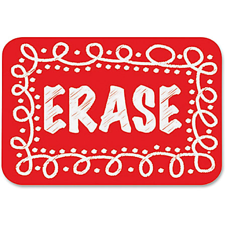 Ashley Chalk Design Mini Whiteboard Erasers 2 x 1.25 Multicolor Pack Of ...