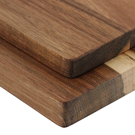 Oster Thornwood 2 Piece Acacia Wood Cutting Board Set Brown - Office Depot