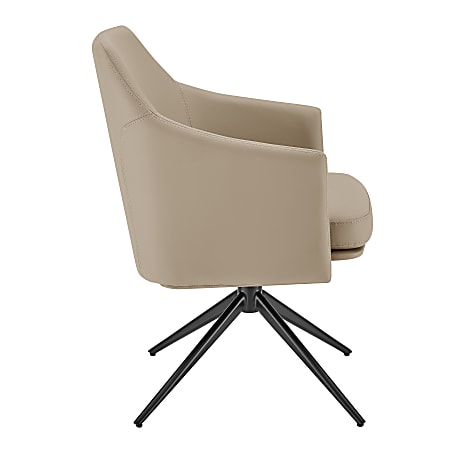 Eurostyle Signa Leatherette Swivel Accent Chair Armchair Light ...