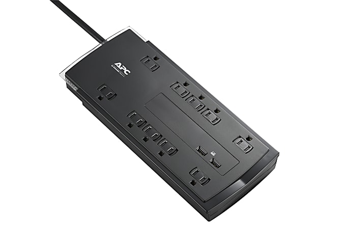 APC Performance SurgeArrest 10 Outlet And 2 USB Surge Protector 6 Cord ...