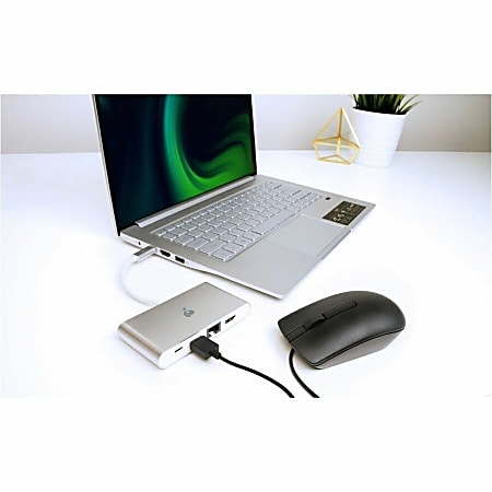 IOGEAR USB C 4K Multiport Adapter HDMI GbE USB Type A USB C GUH3C3PD ...